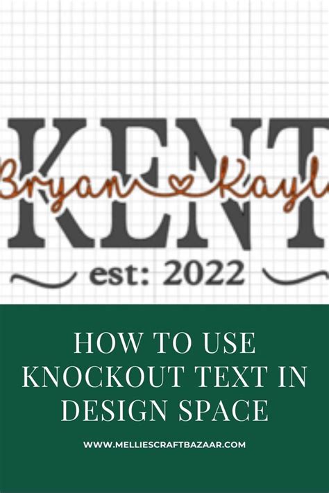 How To Use Knockout Text In Design Space Artofit
