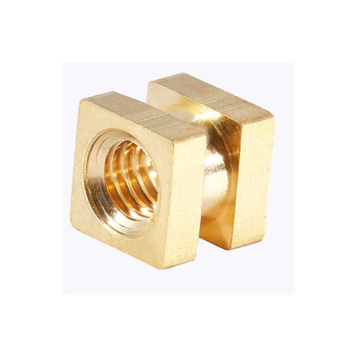 Custom Sepcial Brass Nut M2 M3 M4 M5 M6 Insert Brass Threaded Square Nut Square Nut And Brass
