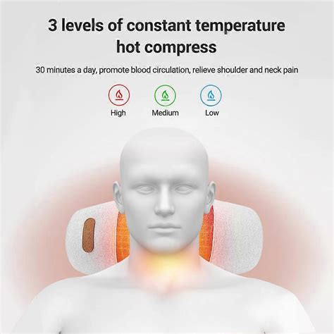 Electric Heating Massage Pillow Shoulder Back Neck Traction Massager