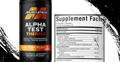 Muscletech Alpha Test Thermo Burn Fat And Boost Test