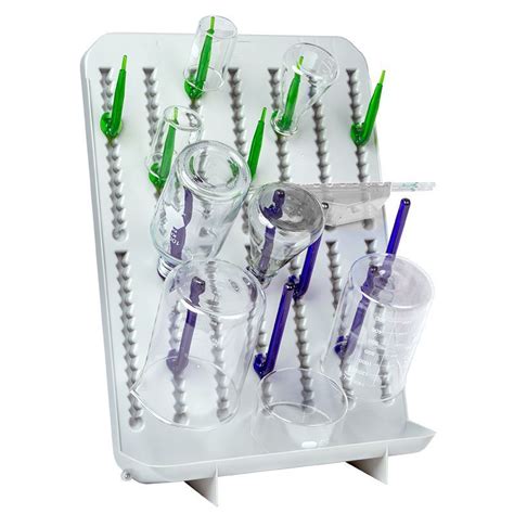 Lab Drying Rack Set Wall Bench Mount Polystyrene Heathrow Chemglass Life Sciences