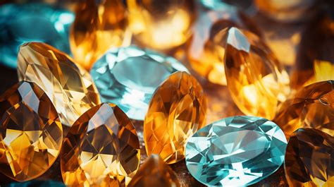 Dazzling Diamond And Topaz Gemstone Hd Wallpaper By Patrika