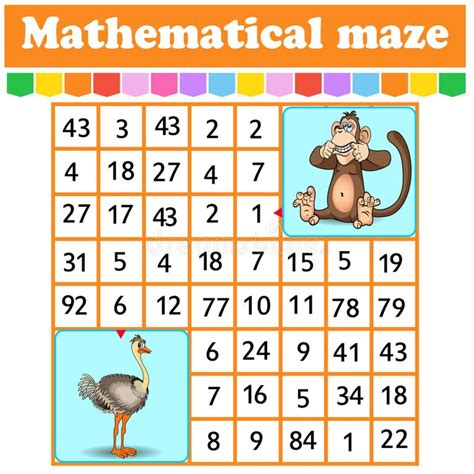 Rectangle Maze Preschool Stock Illustrations 193 Rectangle Maze