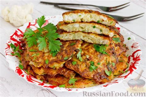 Рецепт: Рубленые рыбные котлеты с цветной капустой на RussianFood.com