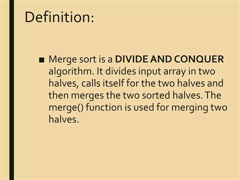 Merge Sort Pptx