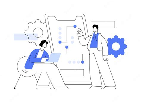 Premium Vector Mobile App Development Courses Abstract Concept Vector