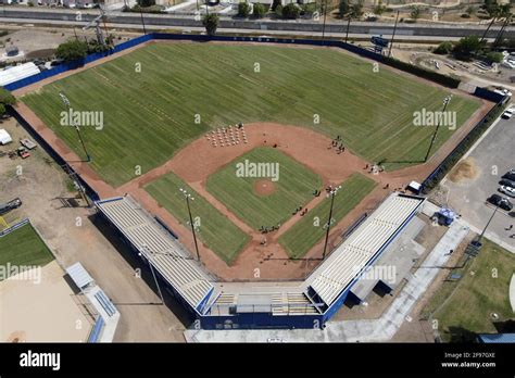 An Aerial View Of Phase 1 Completion Of Los Angeles Dodgers Dreamfields