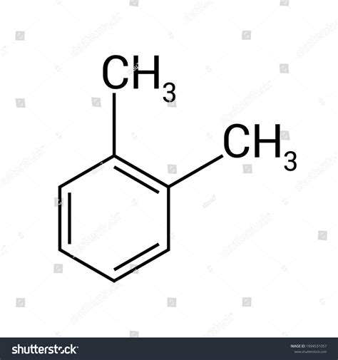 Chemical Structure Oxylene C8h10 Stock Vector Royalty Free 1994531057