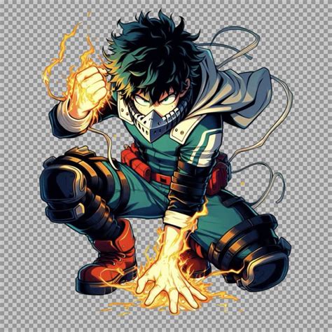 Izuku Midoriya Deku Png My Hero Academia Character Art