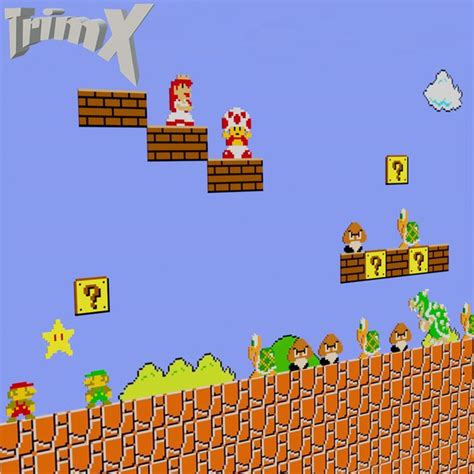 3d Nintendo Collection 8 Bit Super Mario Bros Turbosquid 2040934