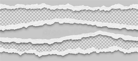 Seamless Torn Paper Edges Vector Stock Illustrations 386 Seamless