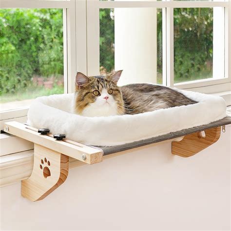 Amosijoy Cat Sill Window Perch Sturdy Hammock Window Seat