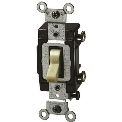 Leviton 05501 Lhi Lighted Commercial Grade Toggle Switch 15 Amp Ivory
