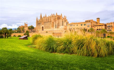 Palma Cathedral Of Santa Maria And Royal Palace In Mallorca Majorca