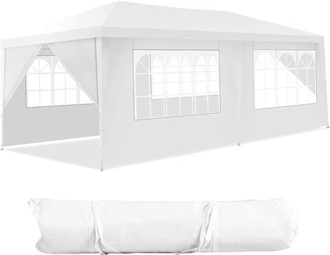 Outsunny Tonnelle Pop Up Pliante Tente De Réception 3 X 6 M