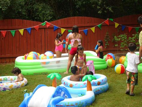 Pool Party Birthday Party Ideas Photo 27 Of 34 Pool Birthday Party