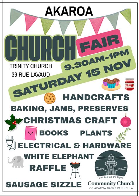 Church Fair Trinity Church Akaroa Anglican Life