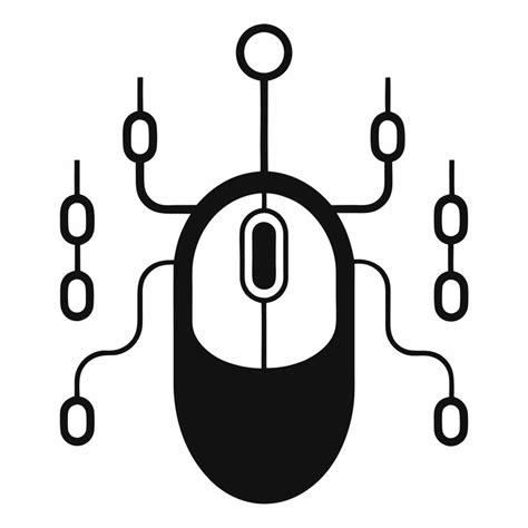 Amazing Hightech Computer Mouse Floating Binary Code Isolated On White