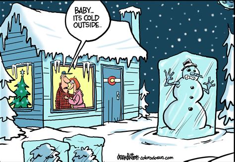 Drew Litton A Colorado Cold Front Too Frosty Even For A Snowman
