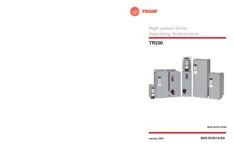 Trane Tr200 Variable Frequency Drive Instruction Manual