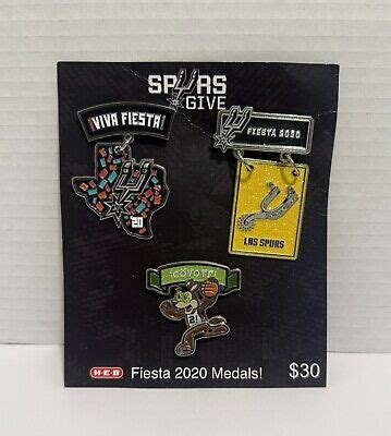 San Antonio Spurs Basketball Fiesta 2020 Medals Set Brand New Ebay
