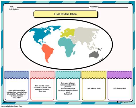 Riddle Oceans Työtaulukko Storyboard Par Fi Examples