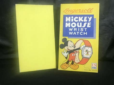 1948 Mickey Mouse Ingersoll Wrist Watch Original Box Box Only W Paperwork 2005805391