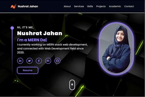 Build Portfolio Website Using Reactjs By Nushratnowrin Fiverr