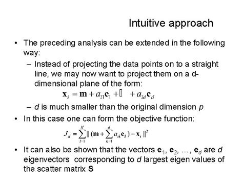 Principal Component Analysis Chapter 6 Feature Extractionpca Outline