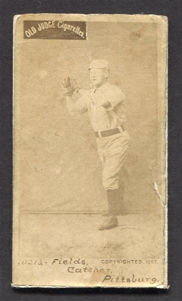 Lot Detail N172 Old Judge Jocko Fields Pittsburg