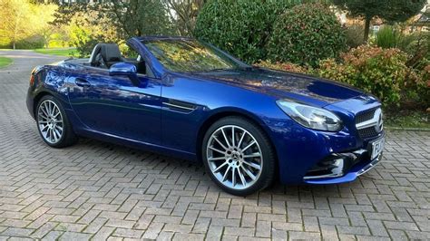2017 Mercedes Slc Series Blauw Automatisch 7 Versnellingen Rechts In