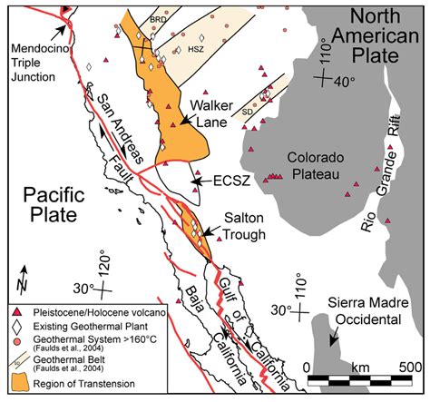 Pacific And North American Plate Boundary