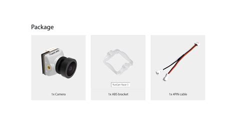 Camera Runcam Racer Nano3 Mck 1000tvl Switchable Cube Fpv