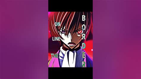I Tried Anime Animeedit Edit Codegeass Youtube