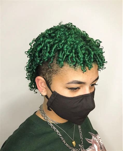 Vivid Hair Colour Green Hair Men Vivid Hair Color Best Hair Salon