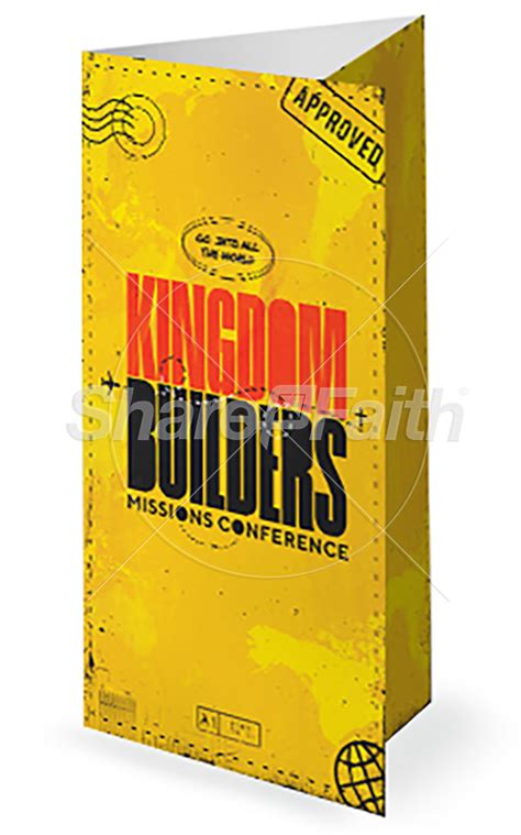Sharefaith Media Kingdom Builders Trifold Bulletin Cover