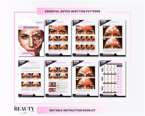 Botox Injection Patterns Guide Editable Aesthetics Training Pdf Ebook