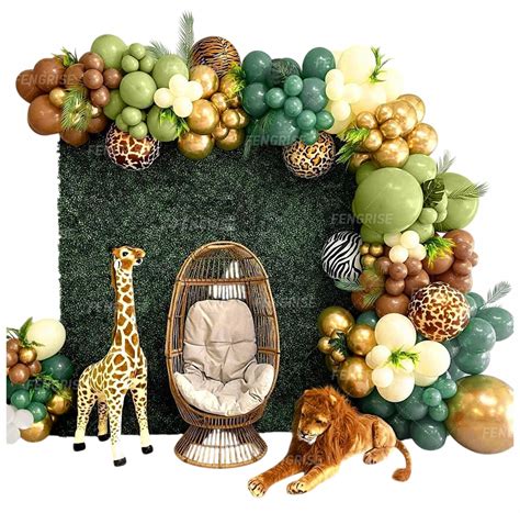 ZÖld Arany LÉggÖmbfÜzÉr Gyerekeknek Safari Állatkert Xxl Zsiráf Zebra