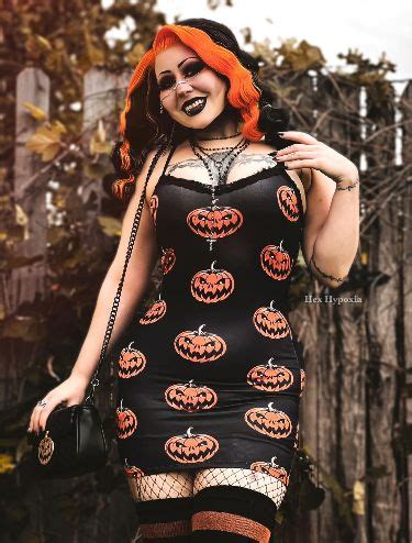 Hex Hypoxia 🧡🖤 In 2025 Gothic Fashion Women Goth Women Curvy Girl
