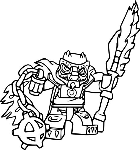 Lego Chima Tegninger Til Farvelægning Farvelegningcom