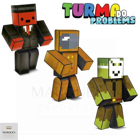 Boneco Kadu Stick Zoom 25 Cm Minecraft Turma Do Problems Original