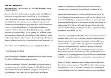 Revised Corporation Code Notes Overview Docx