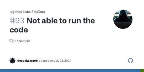 Not Able To Run The Code Issue Bigdata Ustc EduData GitHub