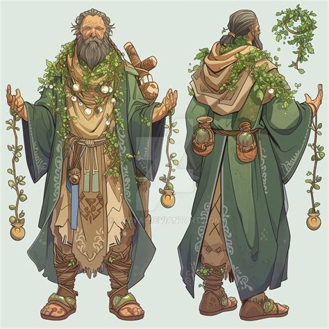 Classes De Rpg Druida Mundo De Fantasia Personagens Rpg