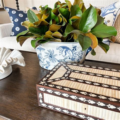 Clara Teak Wood And Bone Box Highgate House