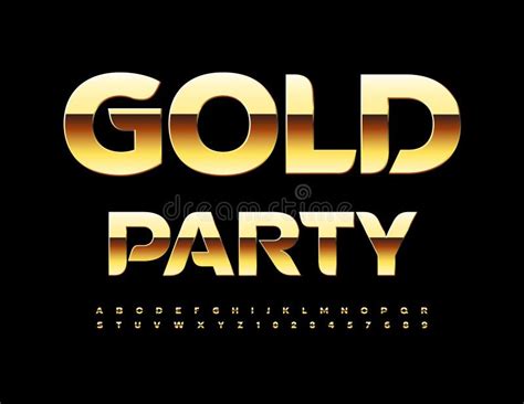 Juego De Oro De Logotipo Moderno Vectorial Fuente Brillante Elegante Números Y Símbolos De