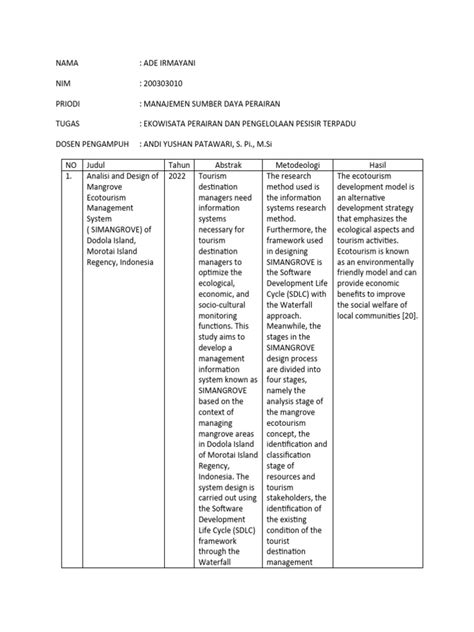 Tugas Pak Yushan Pdf Software Development Process Biogeochemistry