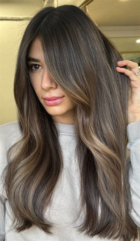 Neutral Mushroom Brown With Face Framing Highlights