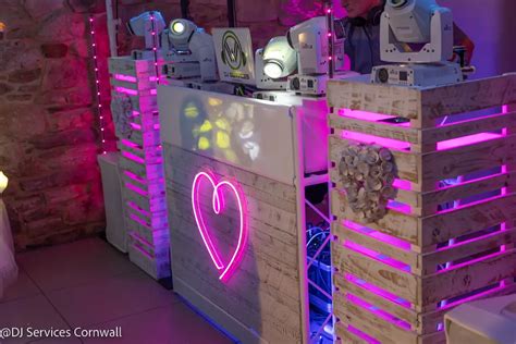 Wedding Dj Booth Selector Dj Services Cornwall