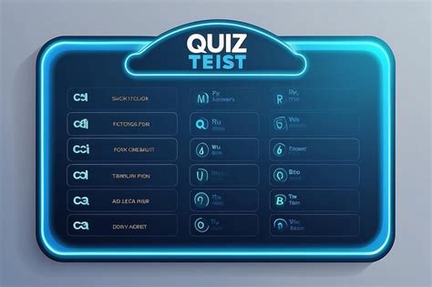 premium photo quiz test menu template tv show game questions and